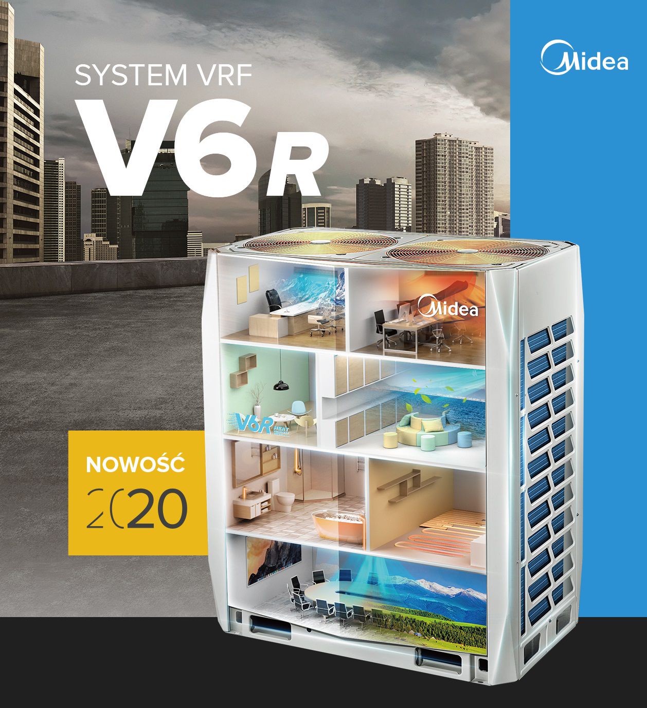 HIT MIDEA: Seria V6R to więcej niż odzysk ciepła » Wentylacja.com.pl